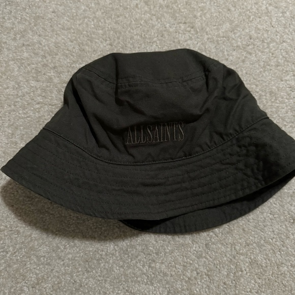 All Saints | Accessories | All Saints State Logo Bucket Hat Olive Army ...